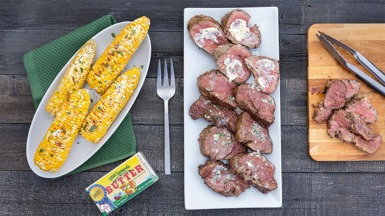 Grilled Whole Beef Tenderloin with Garlic-Herb Butter – Stew Leonards