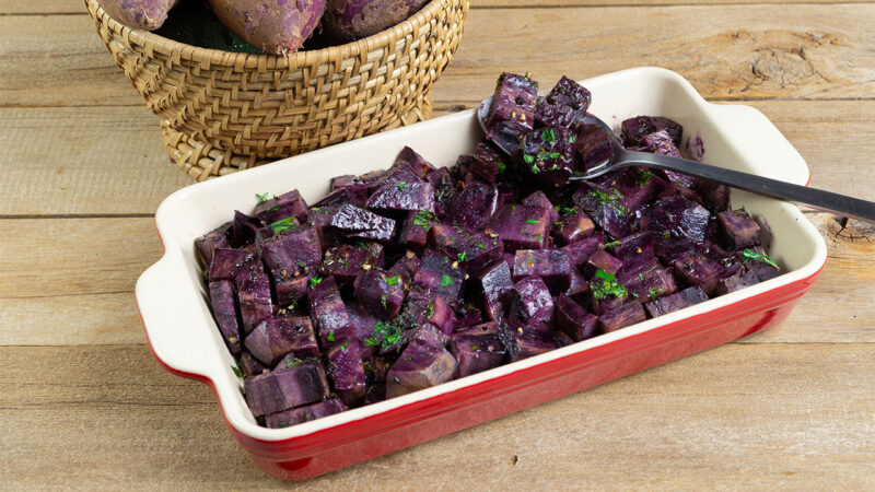 Roasted Purple Sweet Potatoes – Stew Leonards